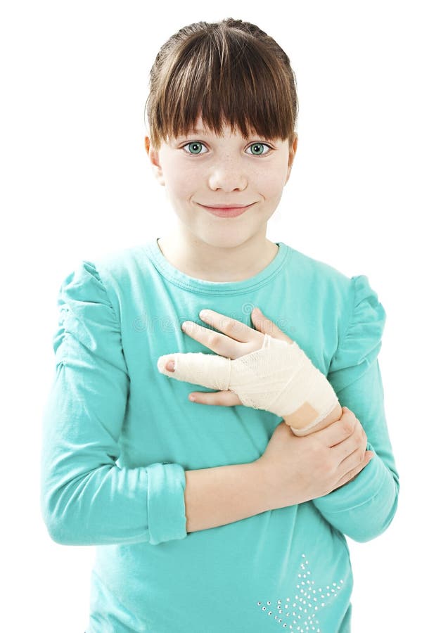Child with broken arm stock photo. Image of binding, child - 94803466