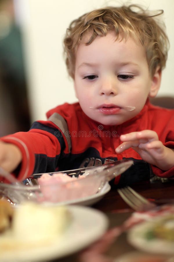 Child at cafe stock photo. Image of person, mouth, happiness - 34783760