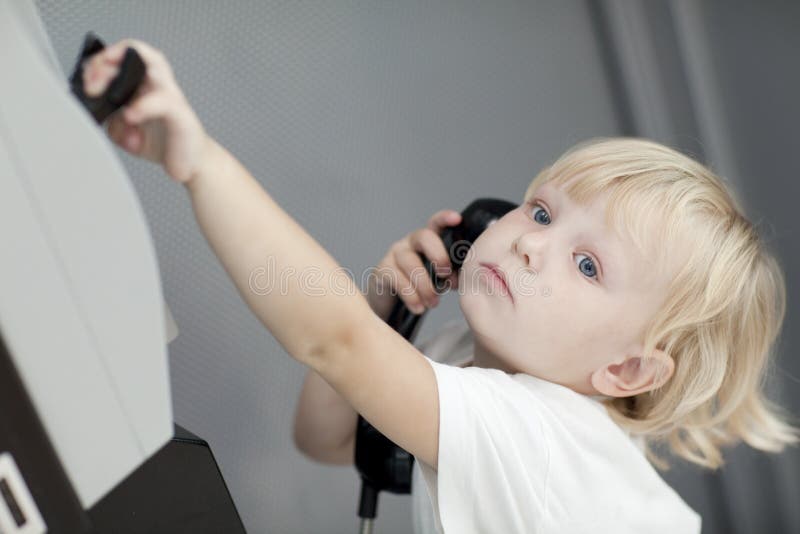 Child calling stock image. Image of person, city, dial - 13616759