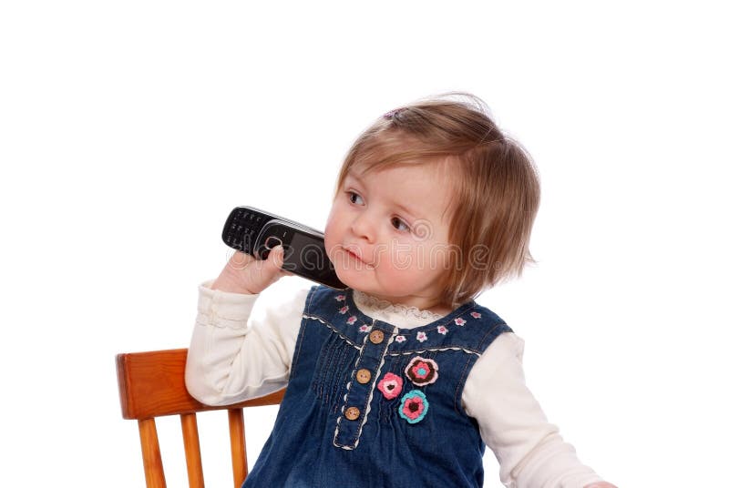 Child is calling stock photo. Image of smiling, humor - 51279058