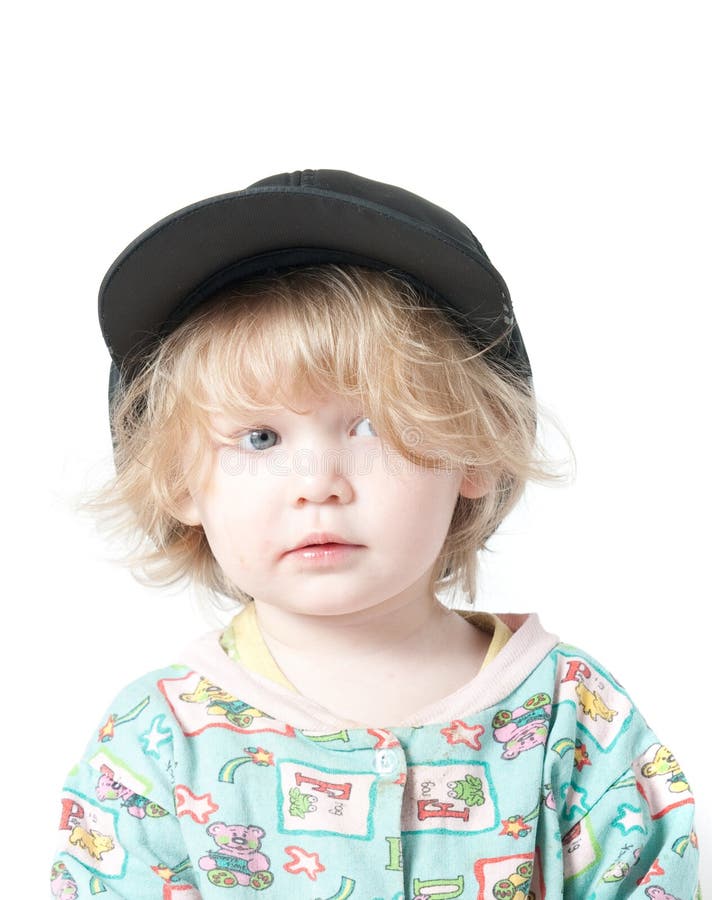 A child in a cap. stock image. Image of portrait, body - 29098219