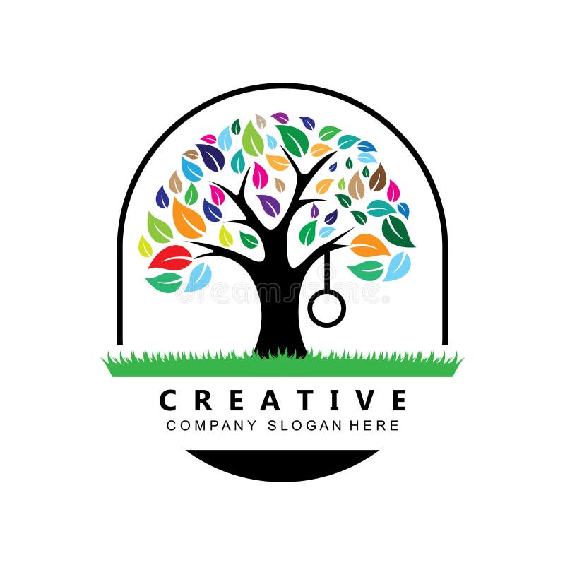 Child Care. Tree Logo. Educational Design .balance and Life Design ...