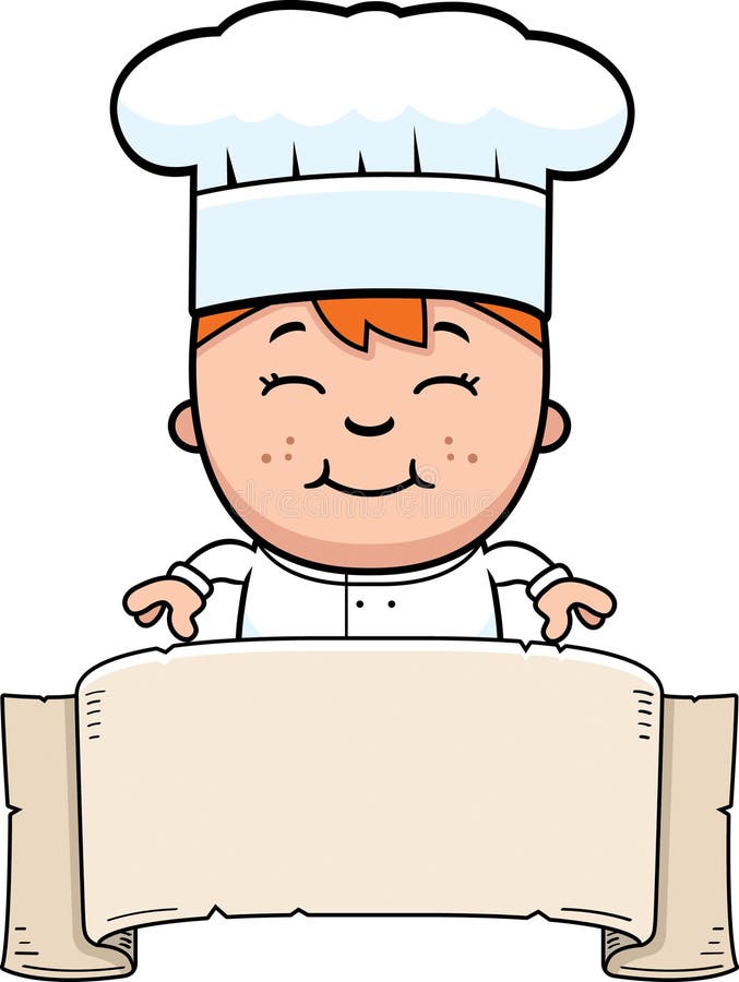 Child Chef Banner stock vector. Illustration of child - 47525961