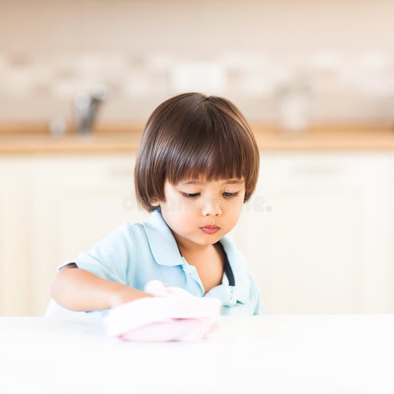 1,588 Children Cleaning Kitchen Stock Photos - Free & Royalty-Free ...