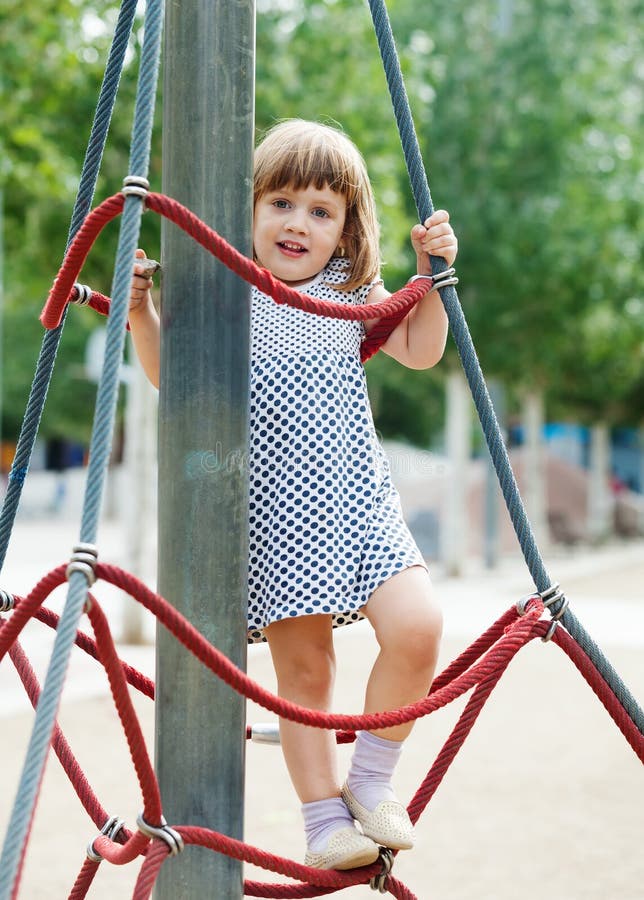 Child in playground area stock image. Image of months - 25843887