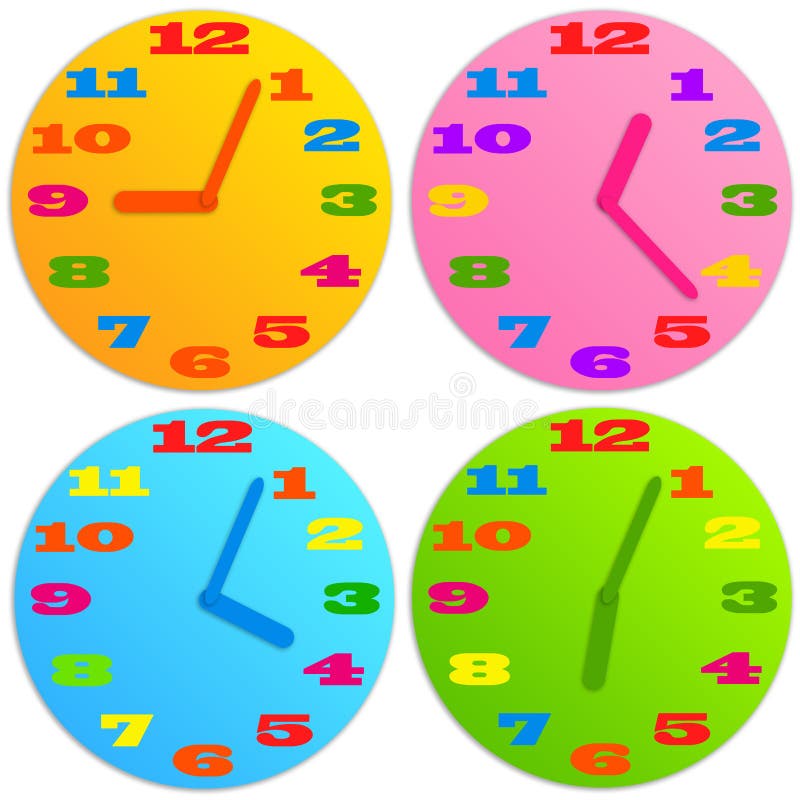 Child clock stock illustration. Illustration of countdown - 28972703