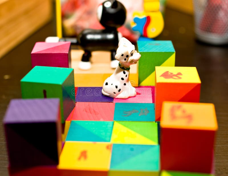 Nursery with Colorful Toys and Balls Stock Image - Image of plastic ...