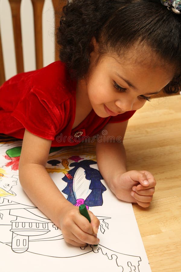 Child coloring stock photo. Image of excitement, dark - 4586252