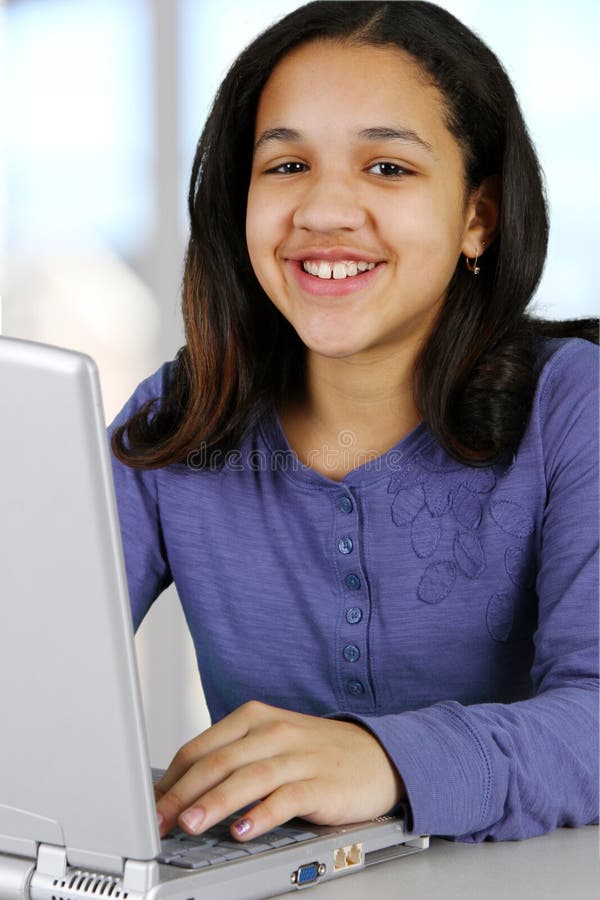 Child on Computer with Teacher Stock Photo - Image of learning, library ...