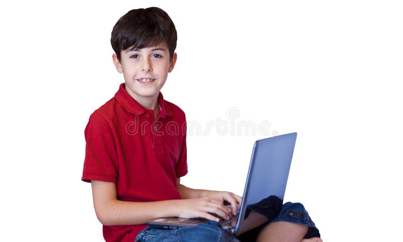 The Child and Computer stock photo. Image of spare, play - 28987028