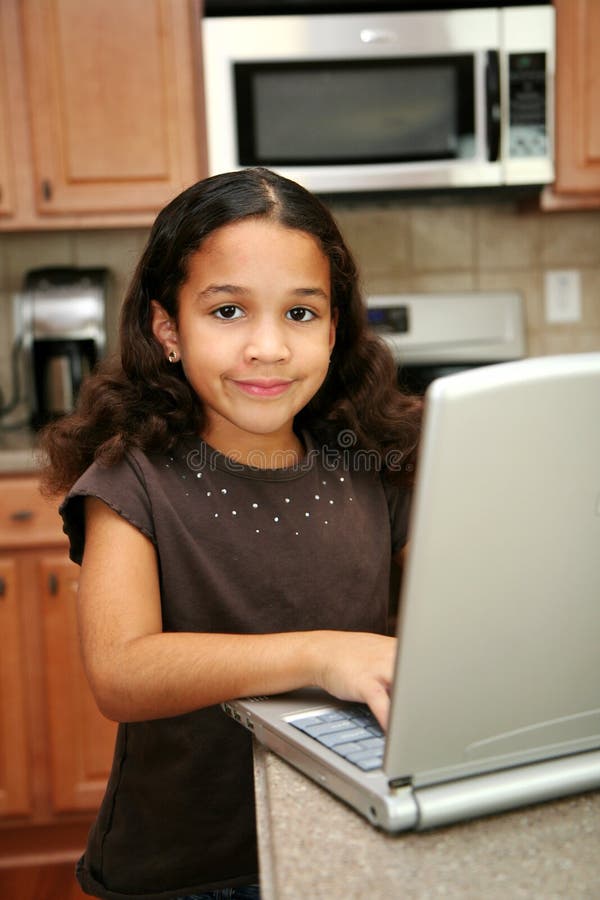 Child on Computer with Teacher Stock Photo - Image of learning, library ...