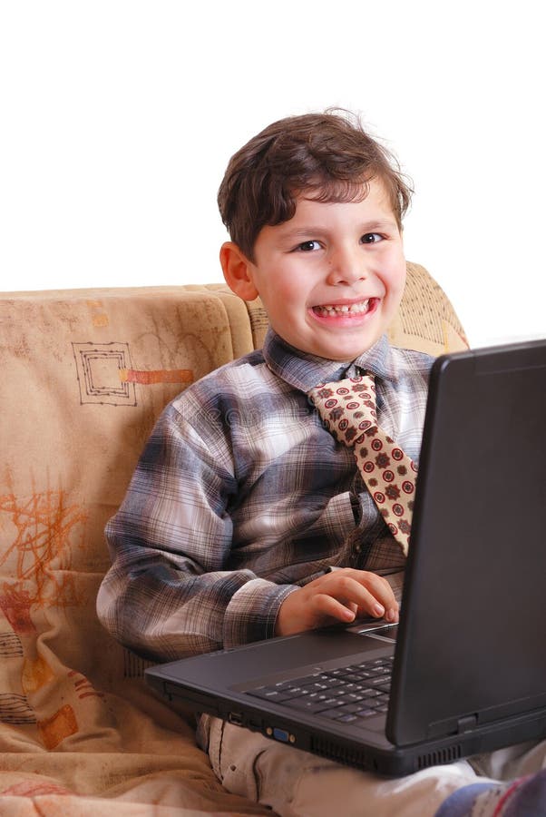 Child and computer stock photo. Image of child, notebook - 8274130