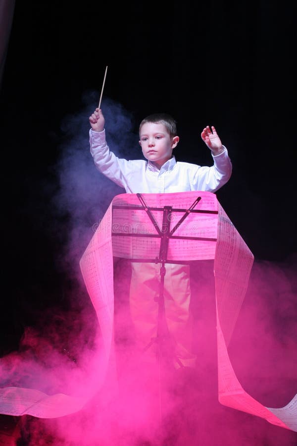 Child Conductor stock photo. Image of pretend, play, scroll - 5357756