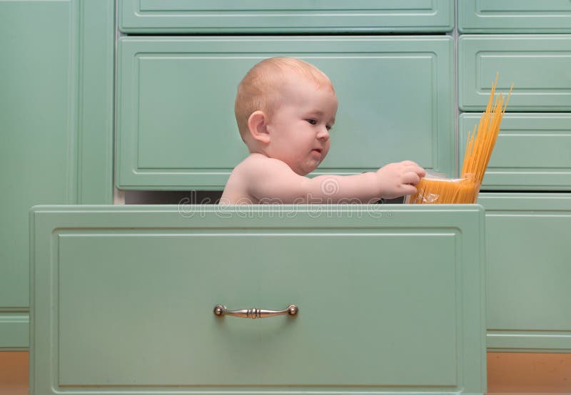 Child cook pasta stock photo. Image of kitchen, happy - 59869980