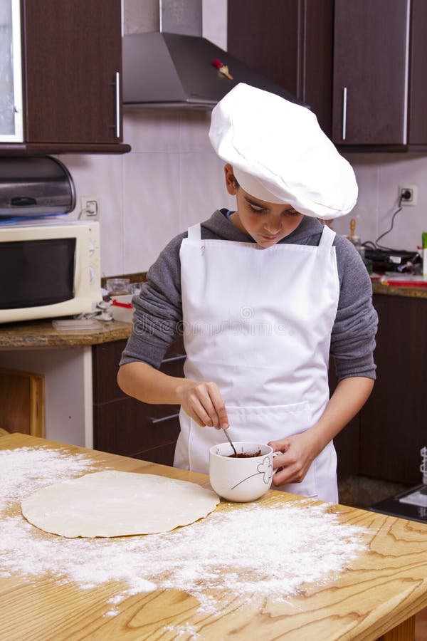 Child cooking stock photo. Image of food, cute, bread - 66529042