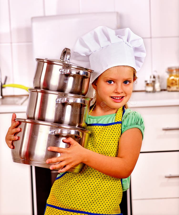Child cooking at kitchen stock photo. Image of lunch - 65265306