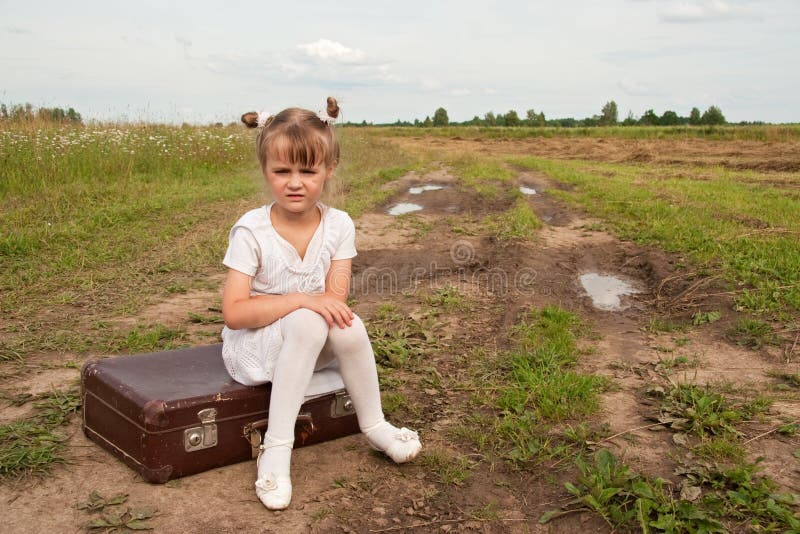 Child in countryside stock photo. Image of autumn, loneliness - 11483526