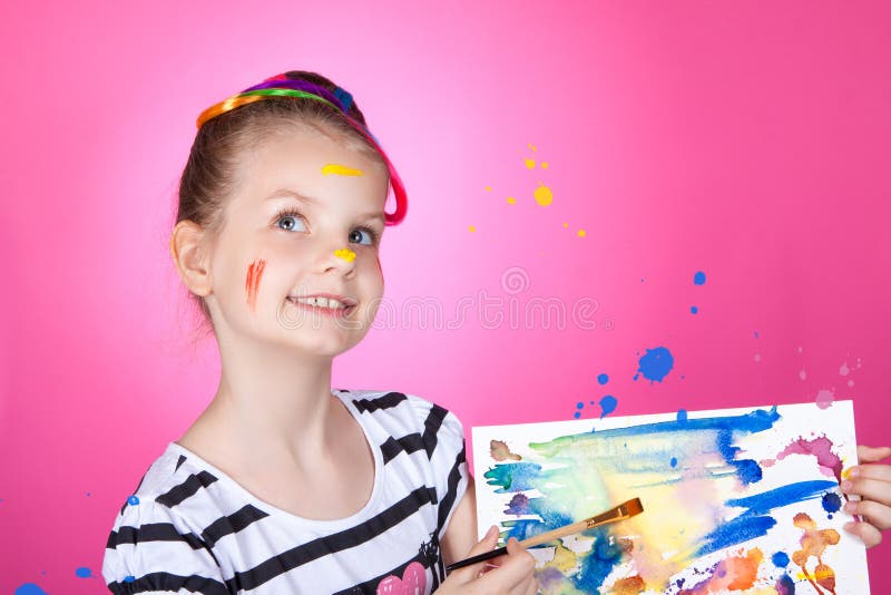 Child and Creativity, Development Stock Image - Image of isolated ...
