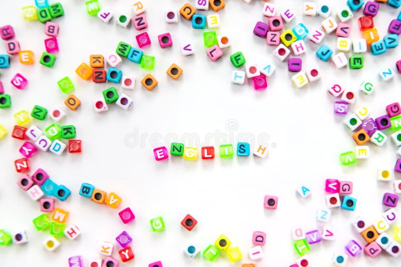 Child Cubes Word English Selective Focus Stock Photos - Free & Royalty ...