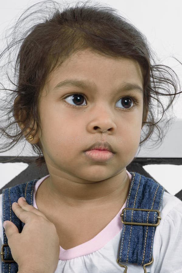 Sad Poor Child stock photo. Image of lady, little, long - 38443782