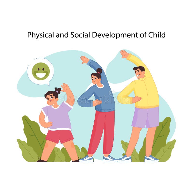 Child Development Concept. Flat Vector Illustration Stock Vector ...