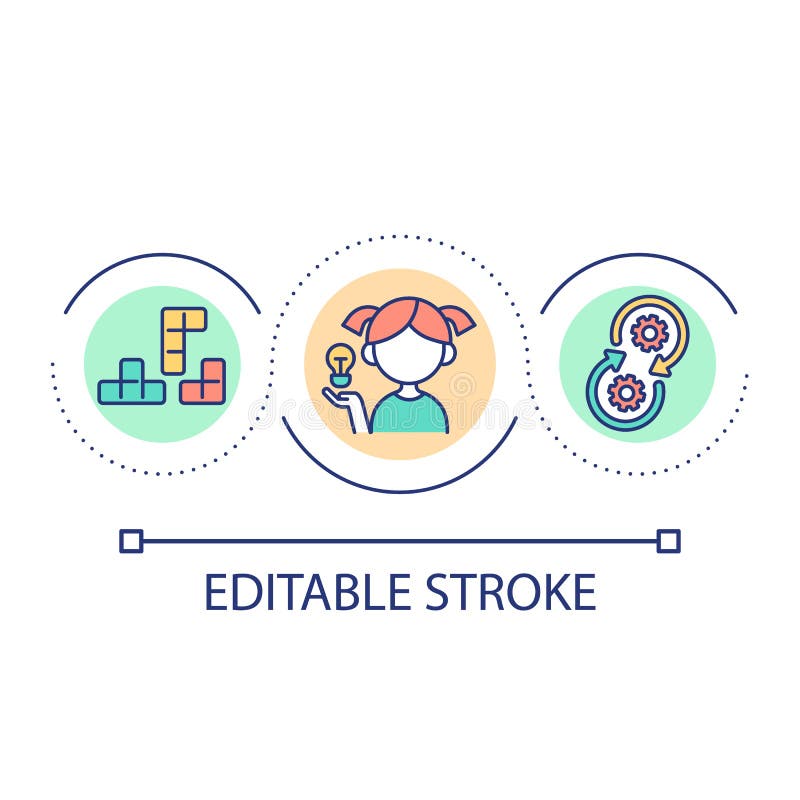 Child Developmental Milestones Loop Concept Icon Stock Vector ...