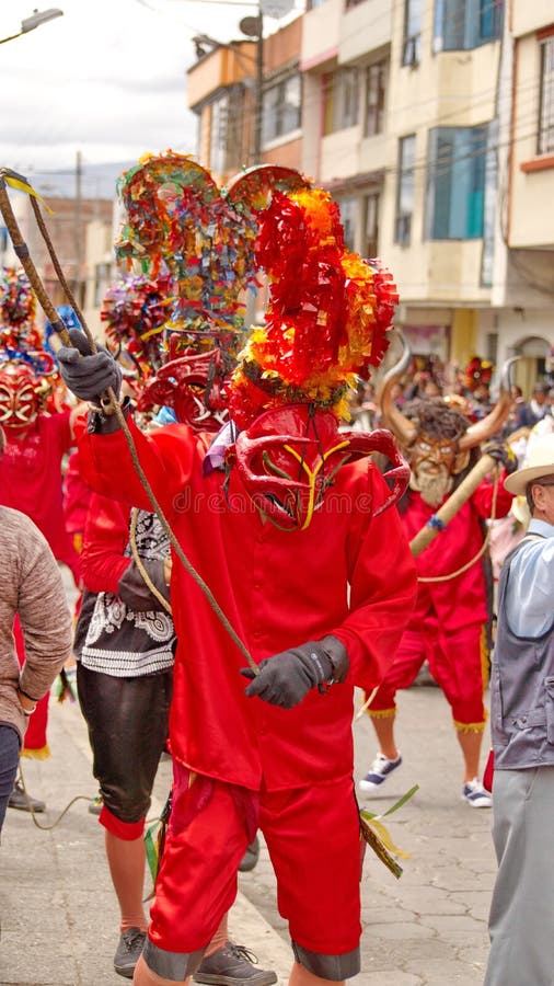 Child in a devil mask editorial photo. Image of pillaro - 150091101