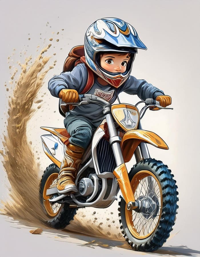 Cartoon Dirt Bike Racer Motocross Bike Racing Baixar E Jogar