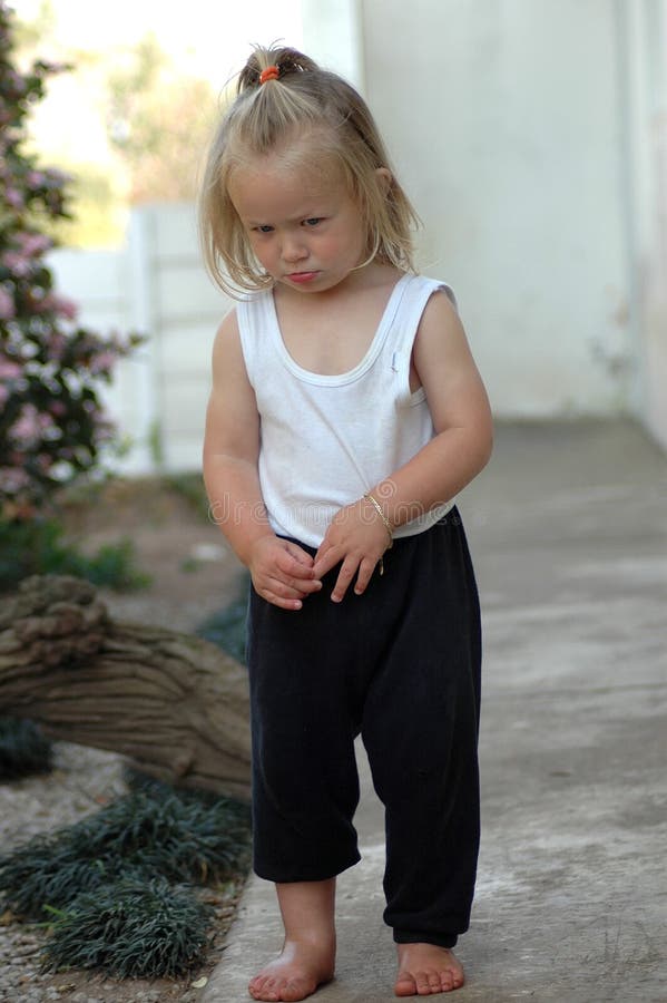 Child disappointed stock image. Image of baby, experience - 1390025