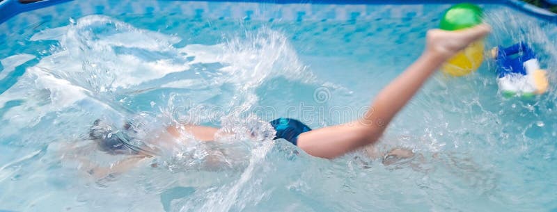 Child Diving Pool His Home Stock Photos - Free & Royalty-Free Stock ...