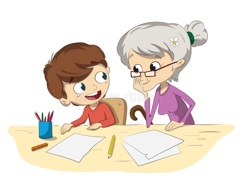 Helping Grandmother Stock Illustrations – 359 Helping Grandmother Stock ...