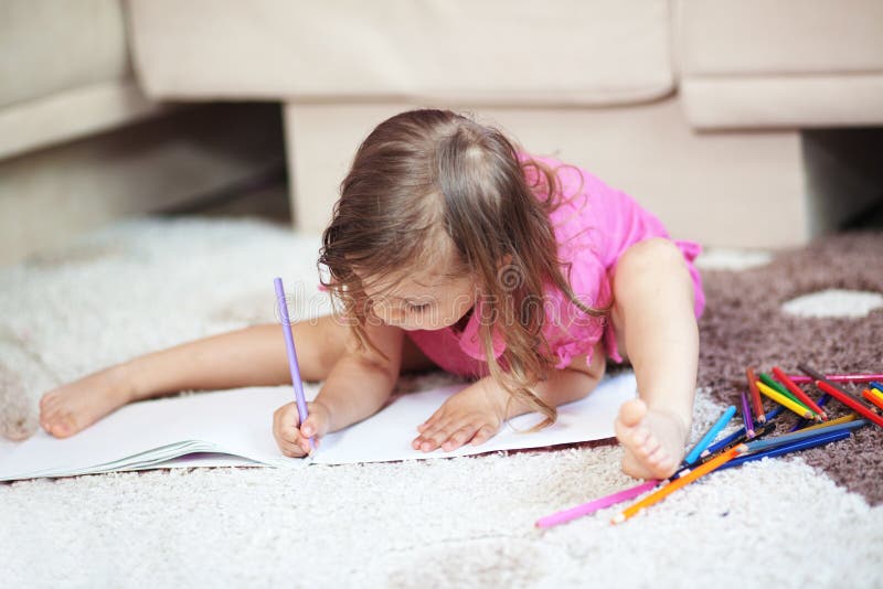 Child drawing stock photo. Image of childhood, human - 24881172