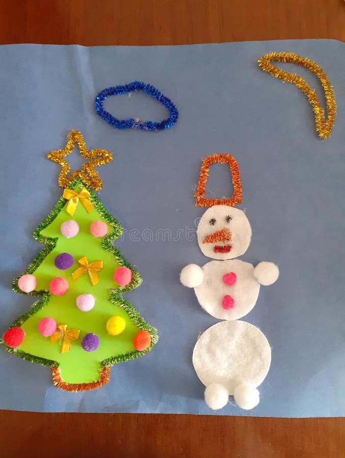 The Child Drew a Beautiful Drawing on Paper. Stock Photo - Image of ...