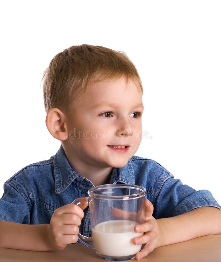 Child Drinks Milk Picture. Image: 3424174
