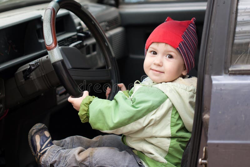 Child driving stock photo. Image of child, seat, leisure - 14151644