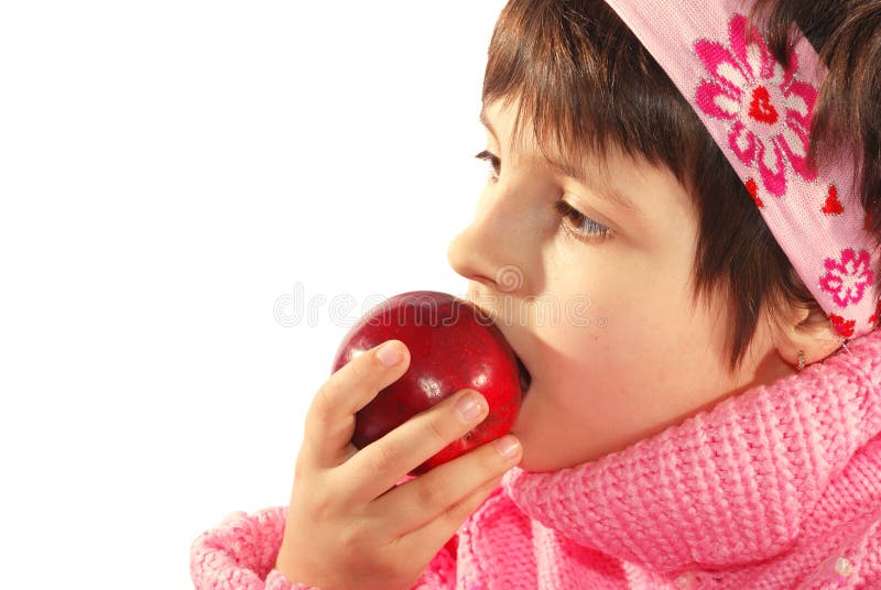 Child Eat Apple Picture. Image: 6704469
