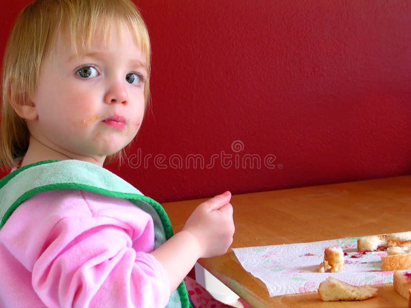 Child Eating stock image. Image of face, photograph, messy - 1416955