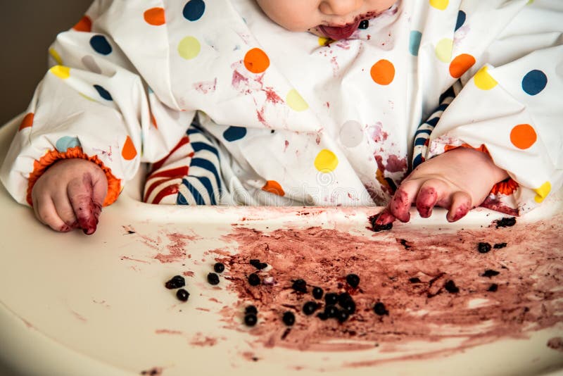 Child eating stock image. Image of childhood, infant - 107869643