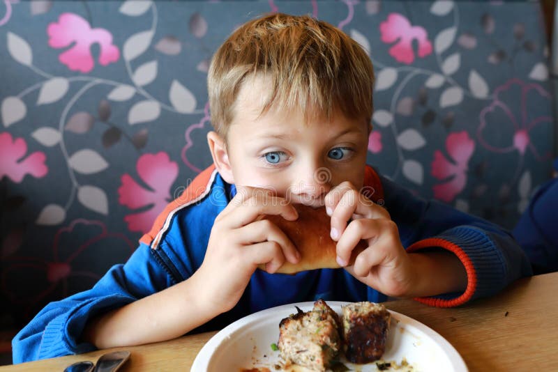 Child with toothpick stock photo. Image of caucasian - 107917544