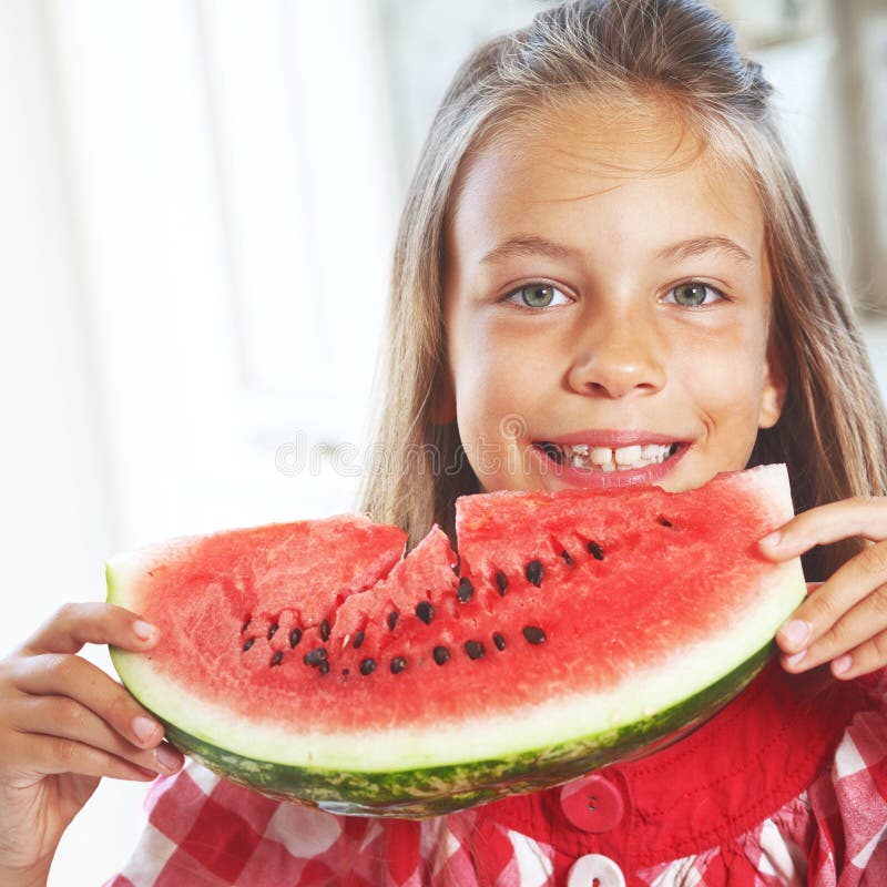 Child eating watermelon stock image. Image of slice, diet - 42759037