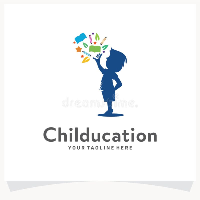 Child Education Logo Design Template Stock Vector - Illustration of ...