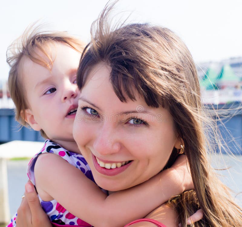 Child, embracing mom stock image. Image of love, children - 34142945