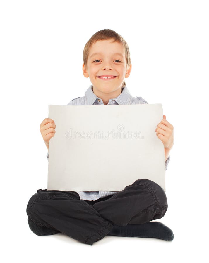 Child with empty blank stock photo. Image of white, blank - 14273326