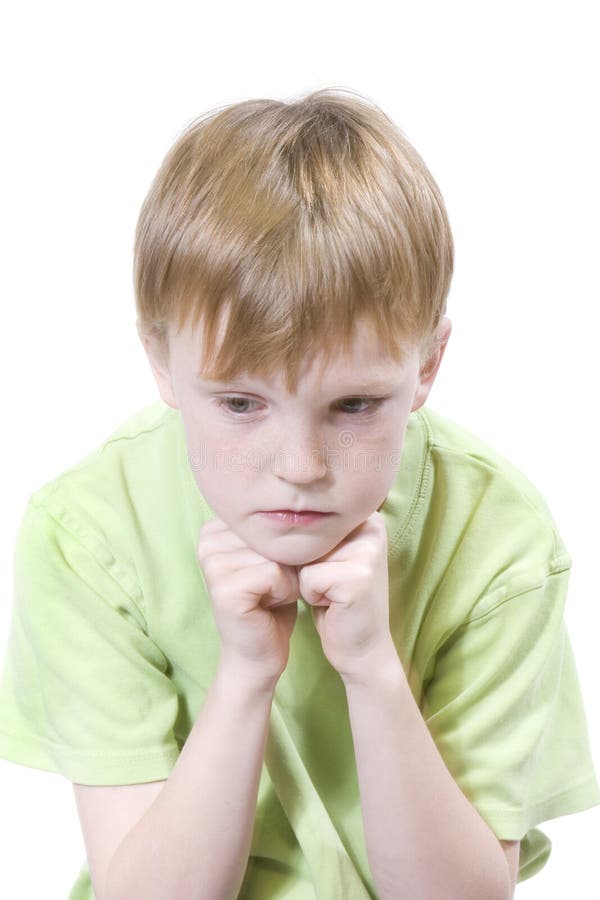 Sad boy stock photo. Image of child, unhappy, miserable - 106676