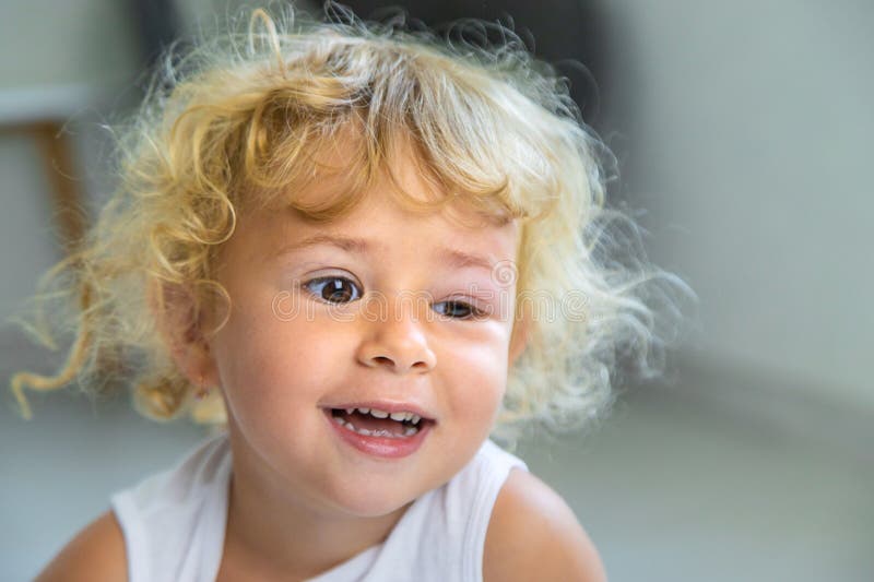 The Child Eye is Swollen. Selective Focus Stock Photo - Image of ...