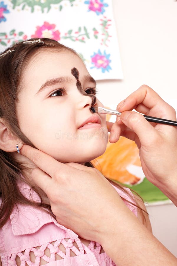 Child Face Painting stock image. Image of ethnic, fair - 20139737