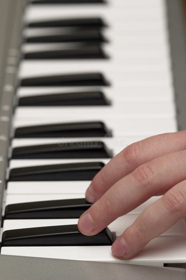 Child fingers on piano stock image. Image of fingers - 11546483