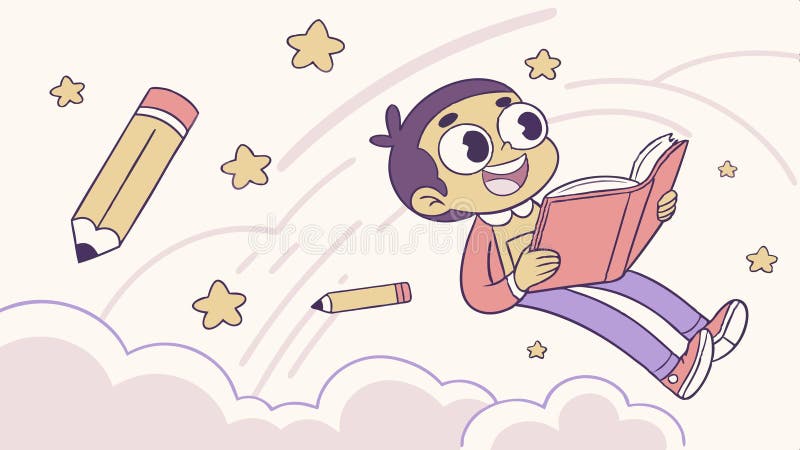 Floating Reading Book Stock Illustrations – 3,872 Floating Reading Book ...