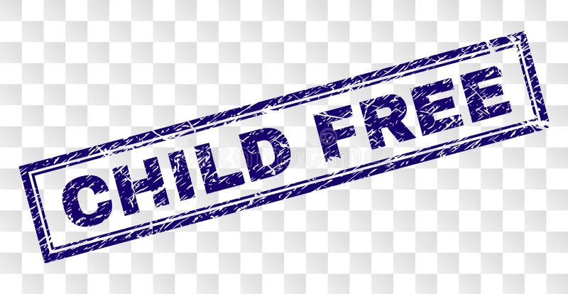Grunge CHILD FREE Rectangle Stamp Stock Vector - Illustration of ...