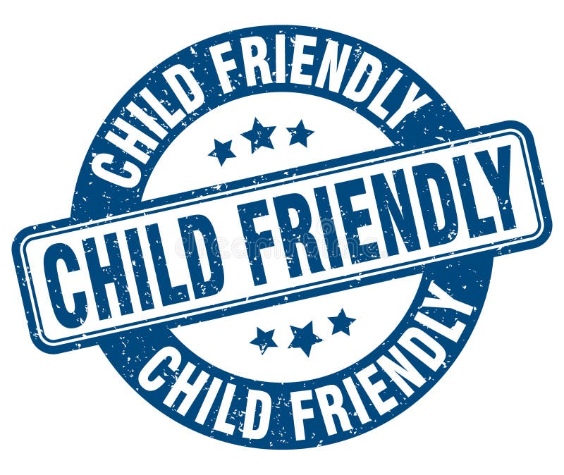 Child Friendly Stamp. Child Friendly Label. Round Grunge Sign Stock ...